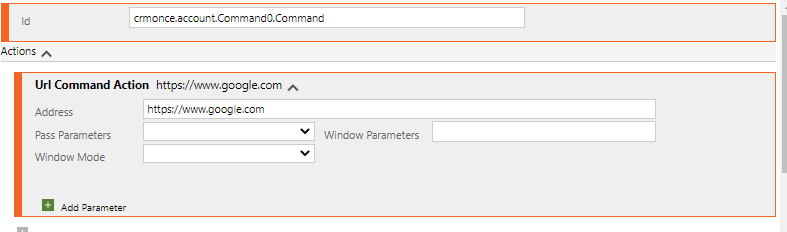 Ribbon Workbench For Dynamics 365 Add A Custom Button On Entity Form In Account With Url Action