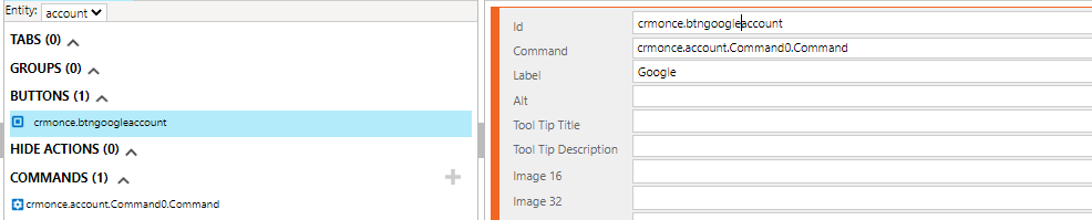 Ribbon Workbench For Dynamics 365 Add A Custom Button On Entity Form In Account With Url Action