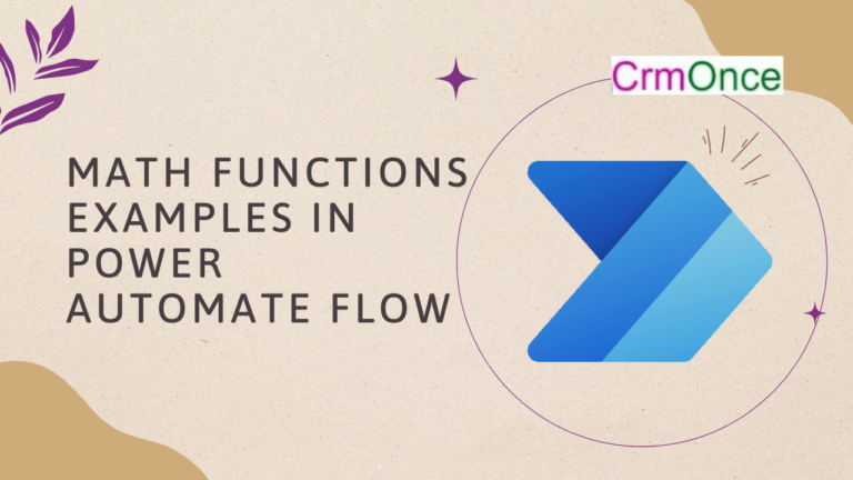 Math Functions Examples In Power Automate Flow Crmonce
