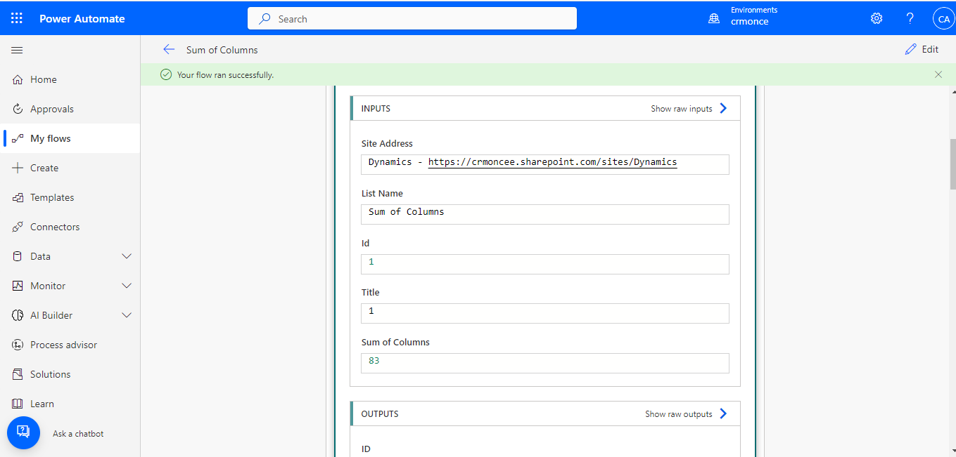 Calculate Sum Of Numbers In Sharepoint Using Powerautomate Crmonce 